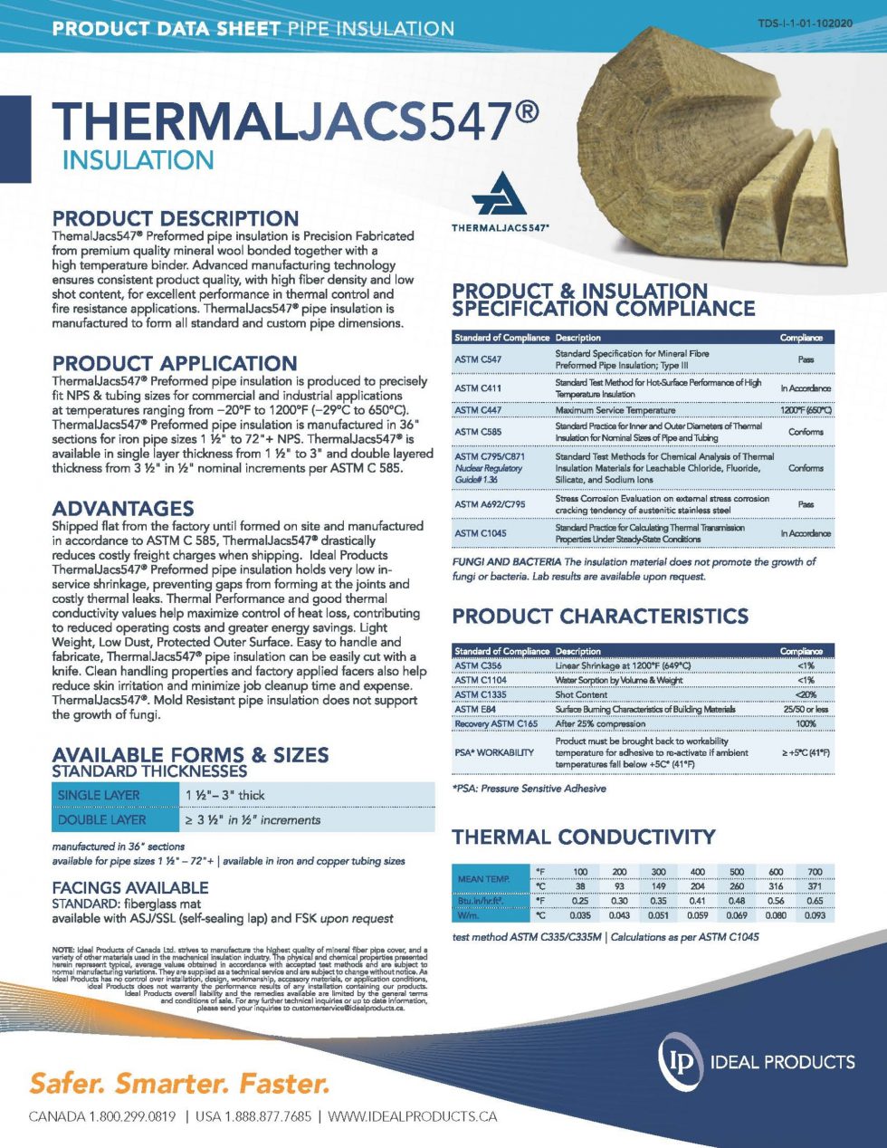 Technical Data Sheets|Ideal Products