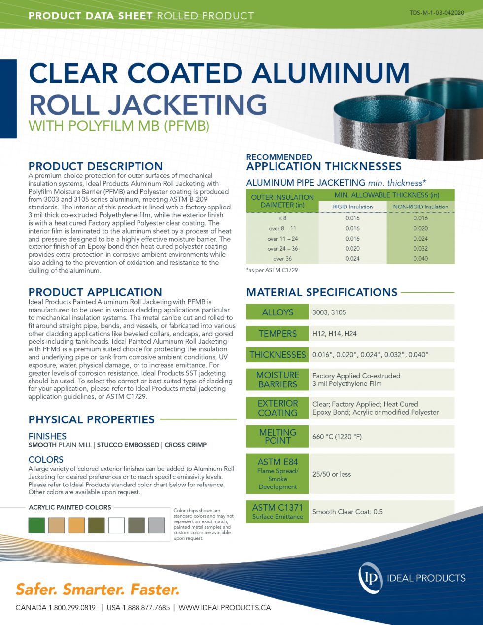 Technical Data Sheets|Ideal Products