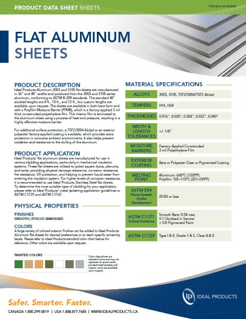 Technical Data Sheets|Ideal Products