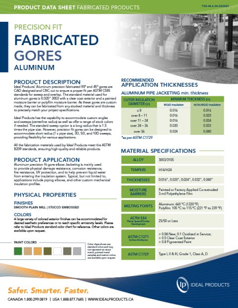 Technical Data Sheets - Ideal Products