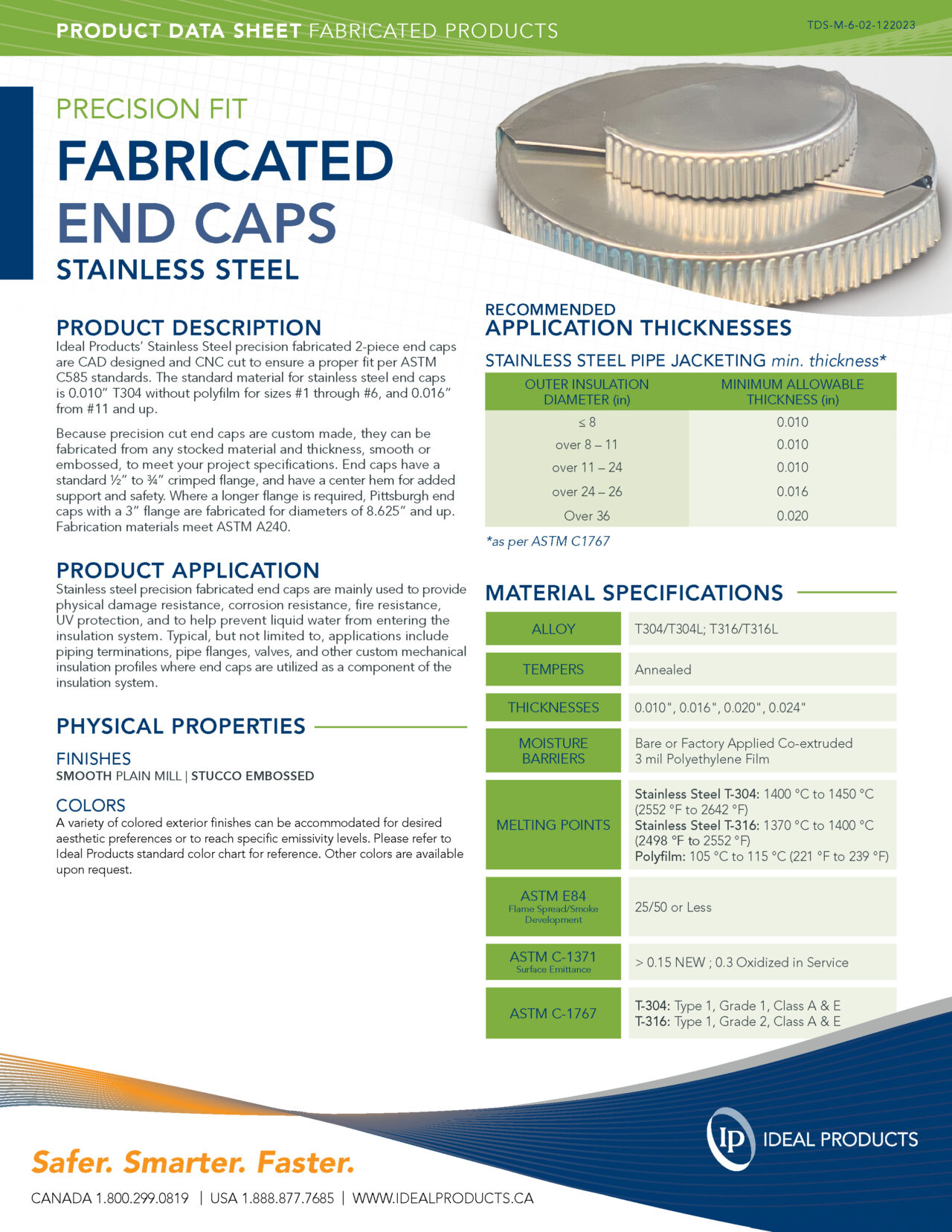 Technical Data Sheets|Ideal Products